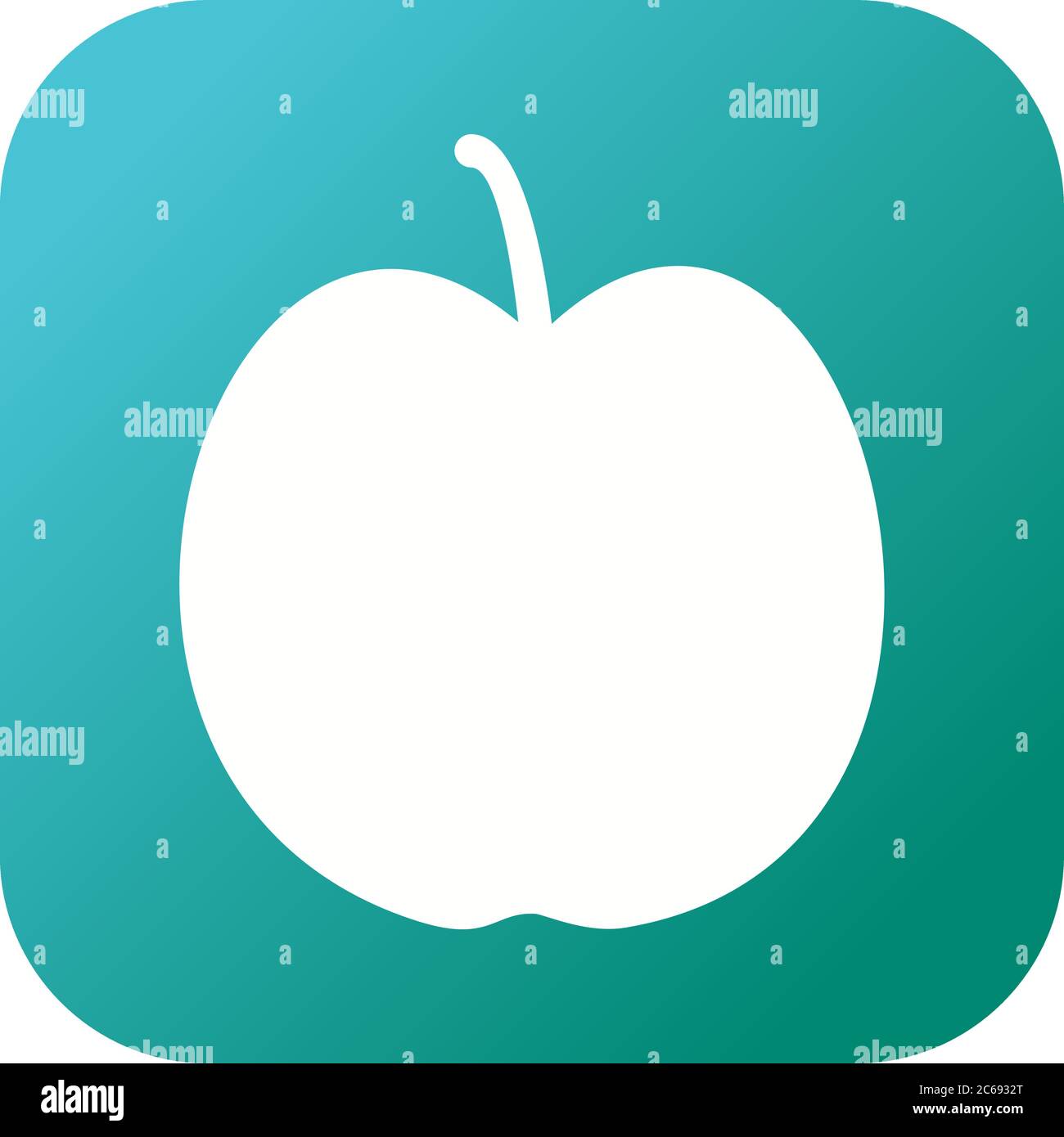 Unique Apple Vector Glyph Icon Stock Vector Image & Art - Alamy