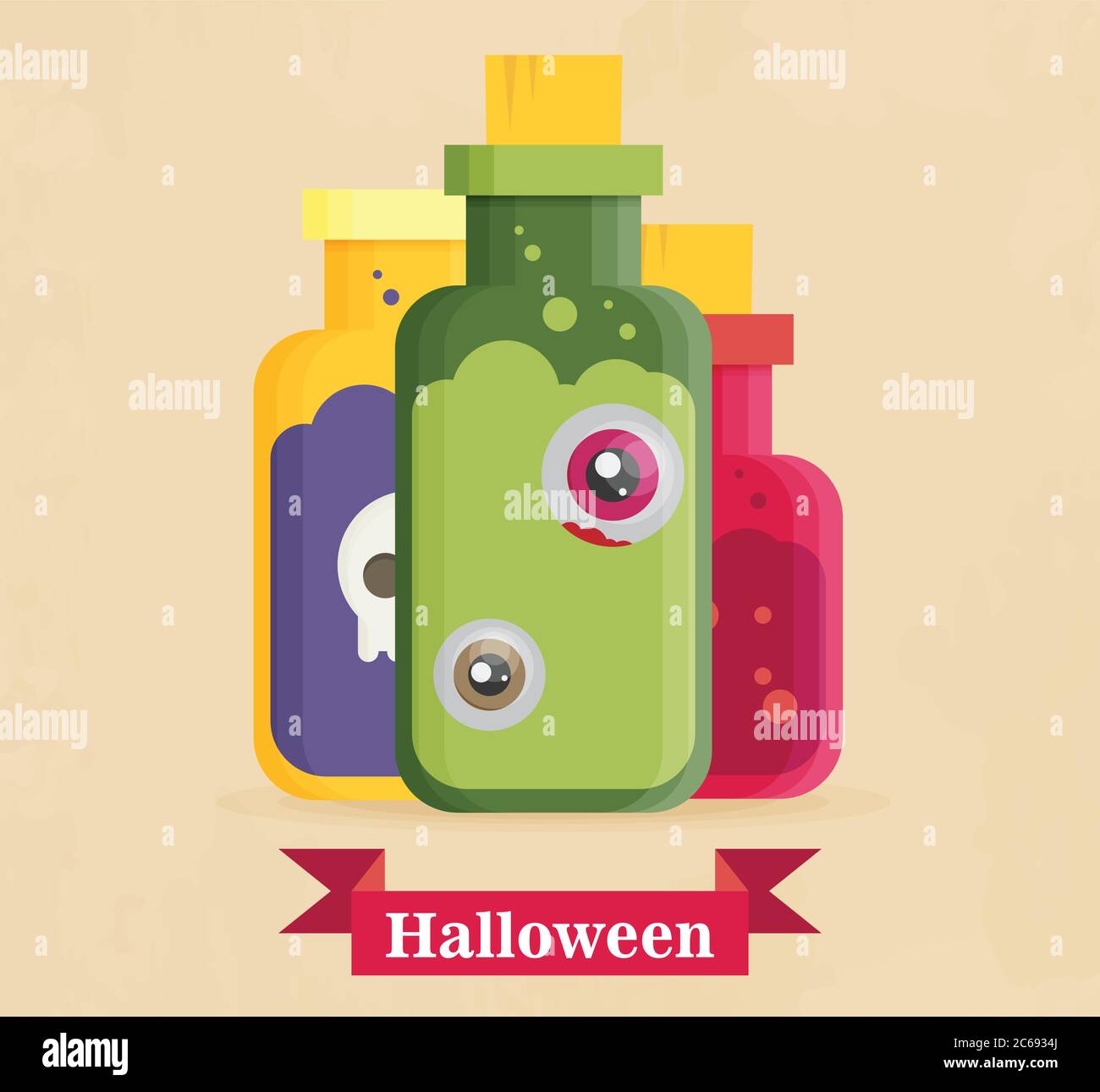 Potion bottle Stock Vector Images - Alamy