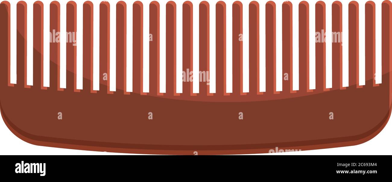 Plastic comb icon. Cartoon of plastic comb vector icon for web design ...