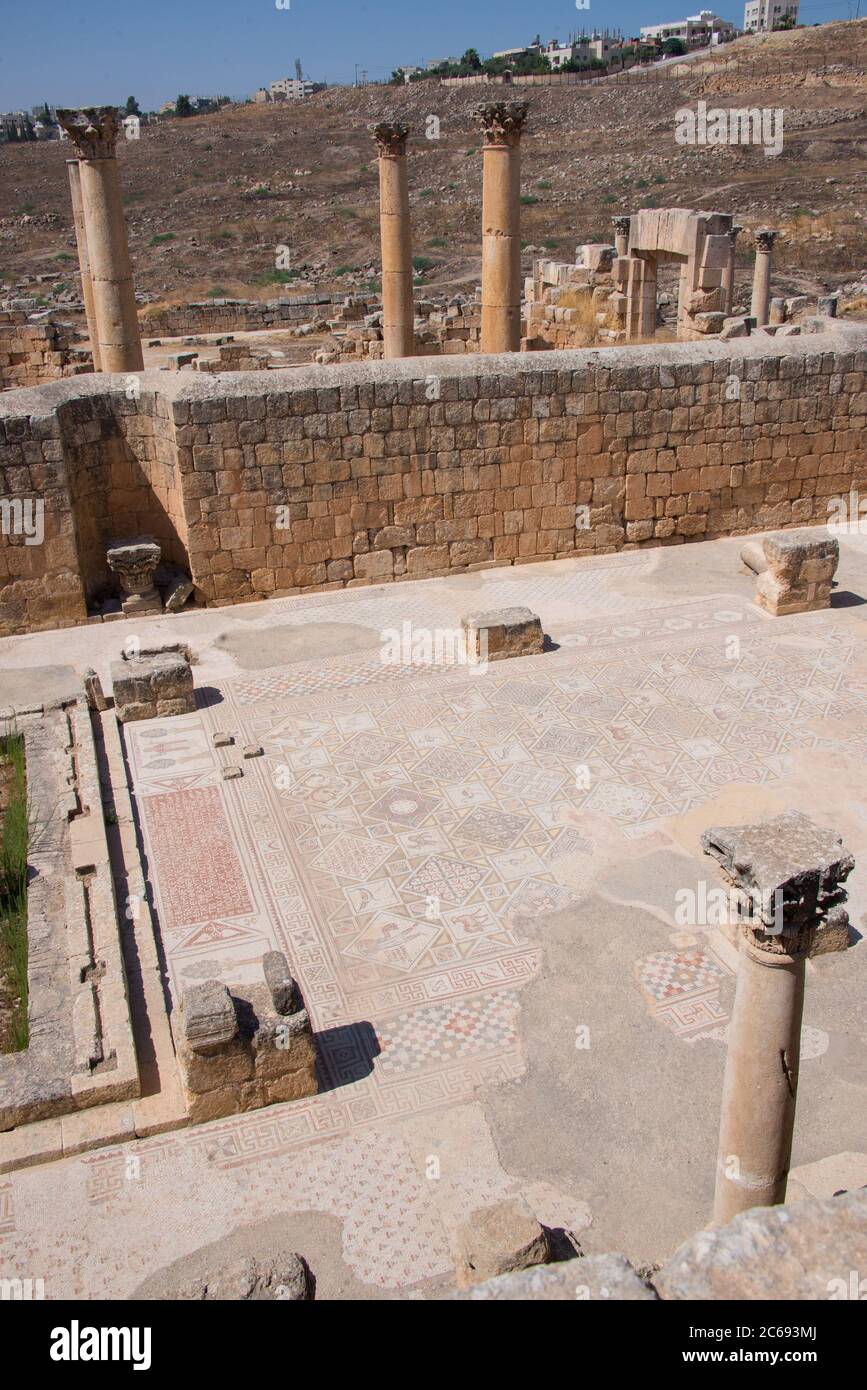 Asia, Middle East, Jordan, Jerash Archeological City, The Church of ...