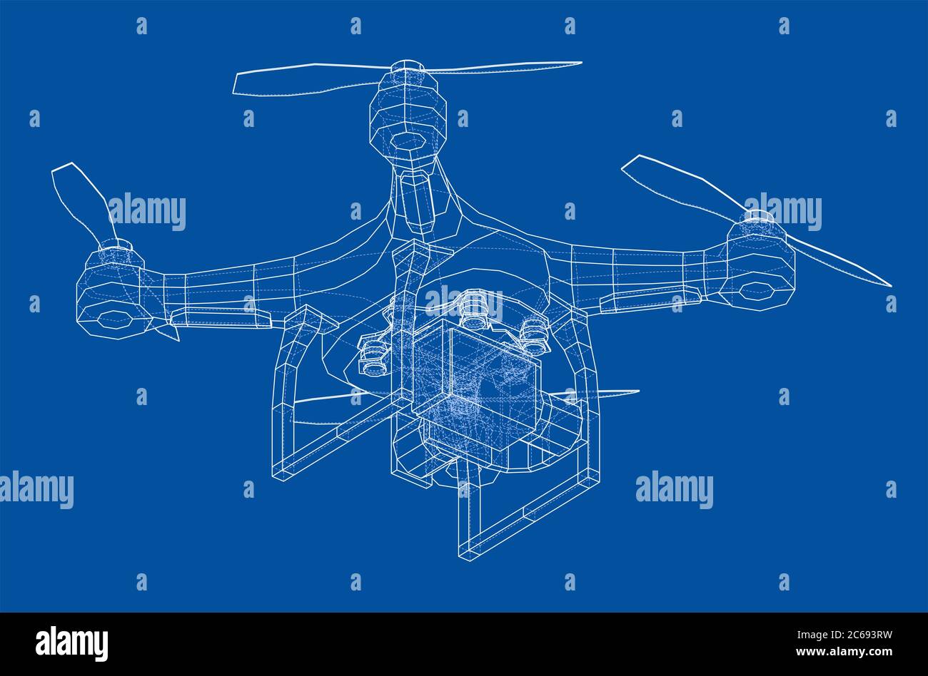 Drone concept. 3D illustration Stock Photo - Alamy