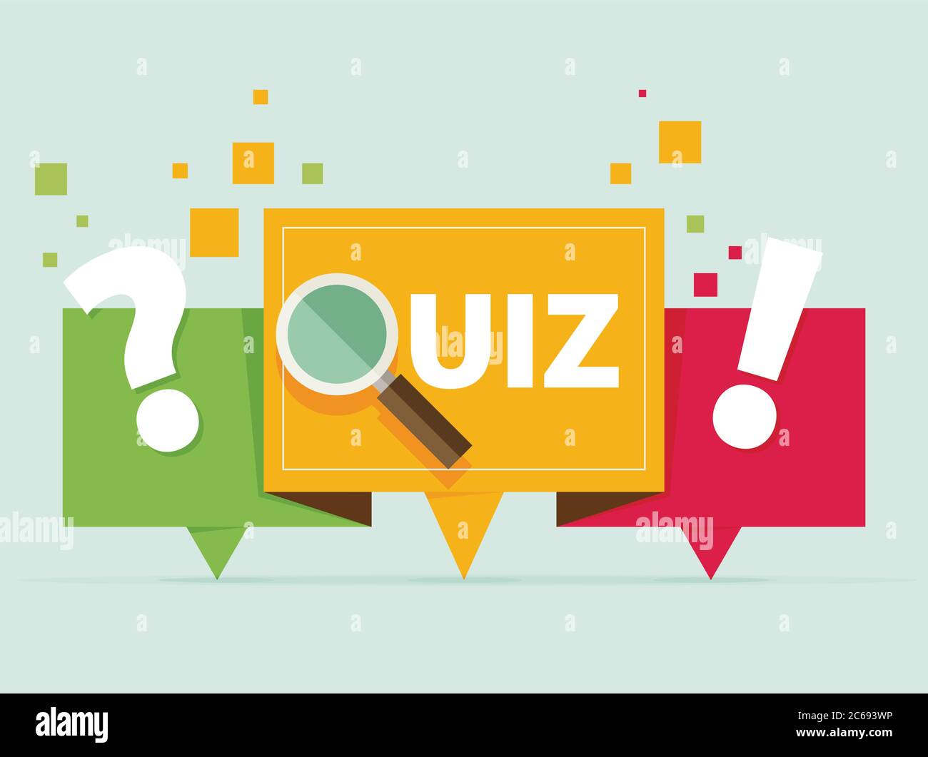 Quiz related concept vector illustration Stock Vector Image & Art - Alamy