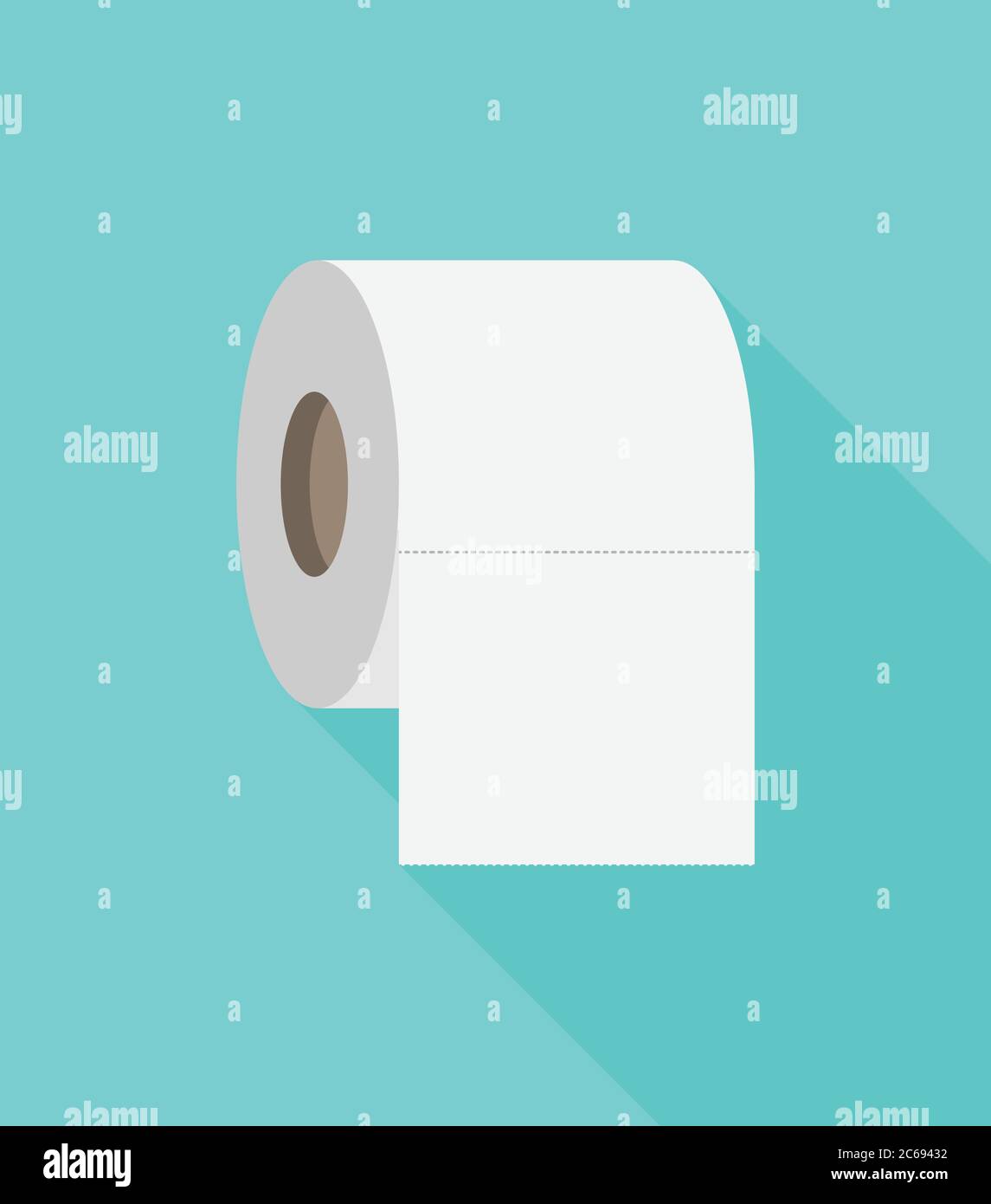 Toilet paper flat icon. Modern flat icon vector Stock Vector Image ...