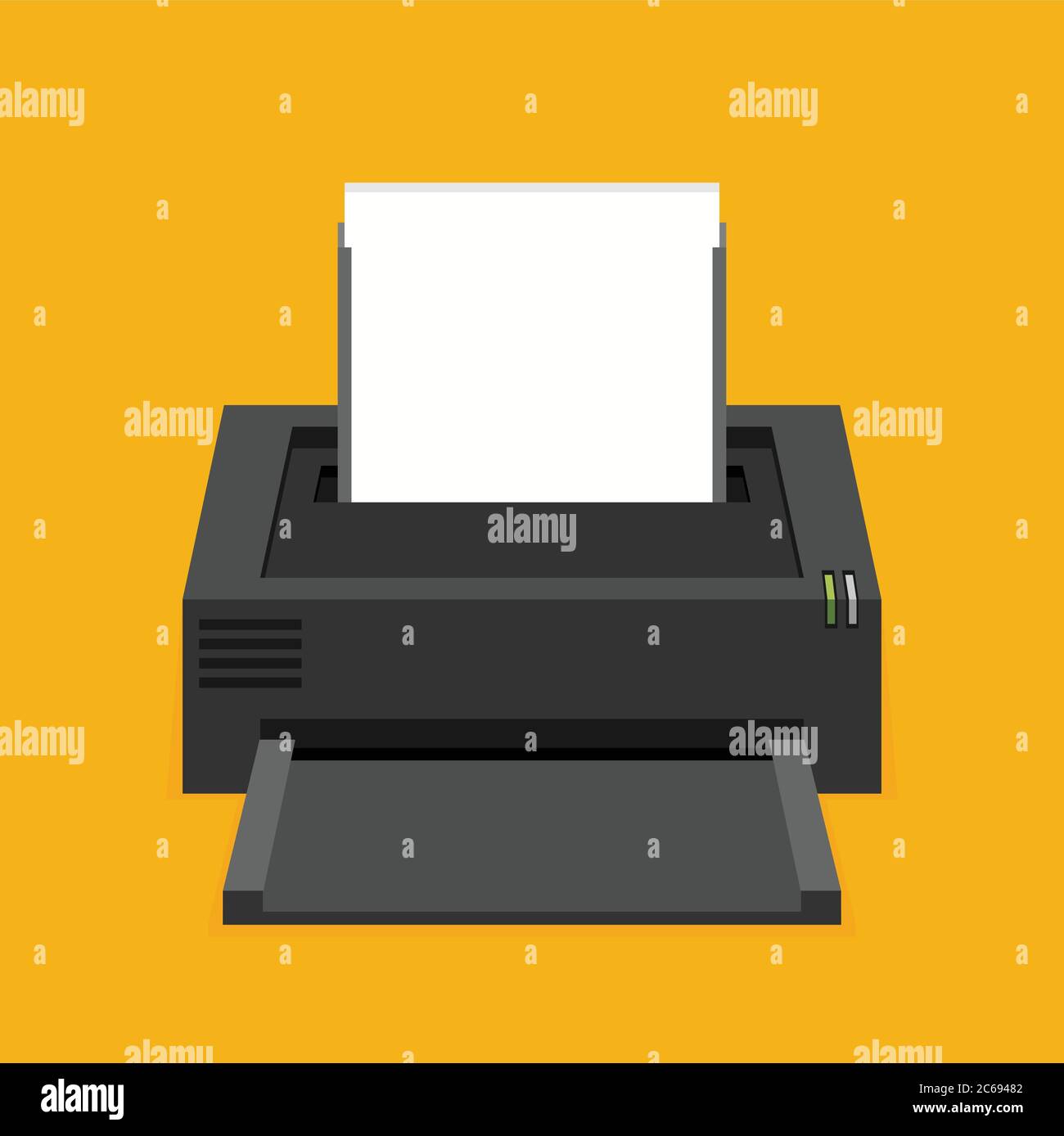 Flat printer icon vector Stock Vector Image & Art - Alamy