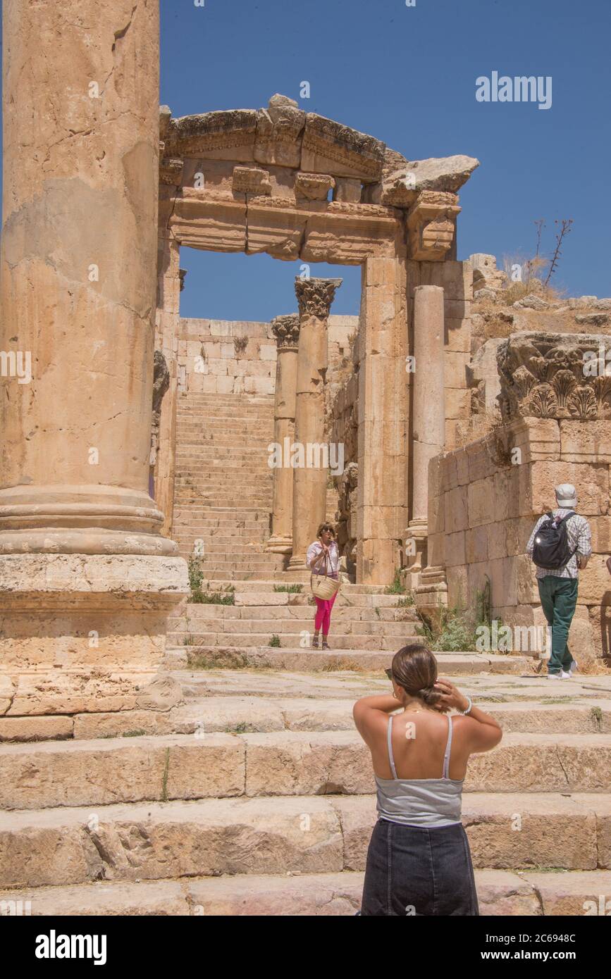 Asia, Middle East, Jordan, Jerash Archeological City Stock Photo - Alamy