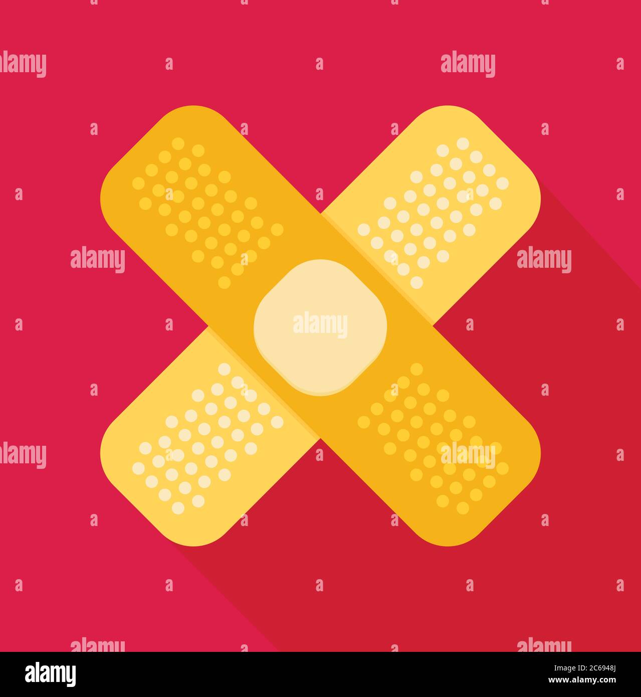 Injury tape plaster flat design vector style Stock Vector Image & Art ...