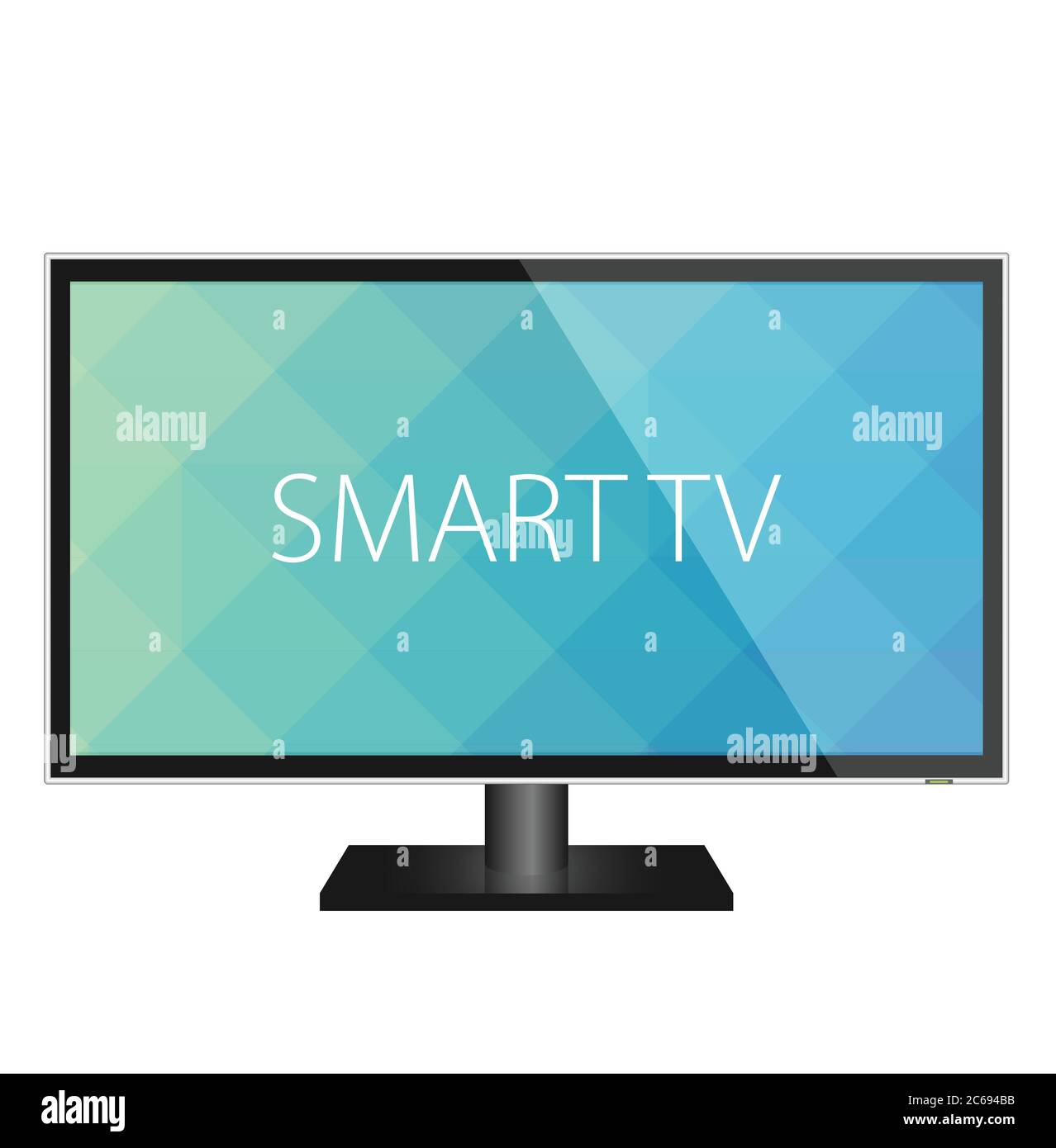 TV flat screen realistic vector illustration Stock Vector Image & Art ...