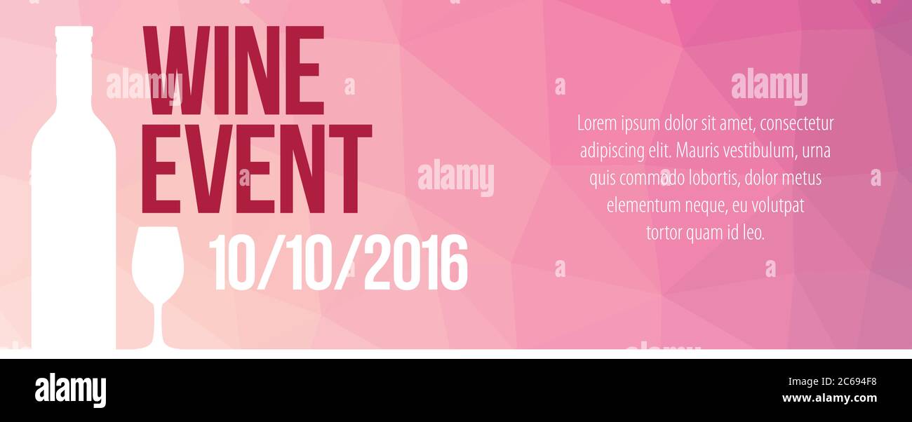 Design for wine event Stock Vector Image & Art - Alamy