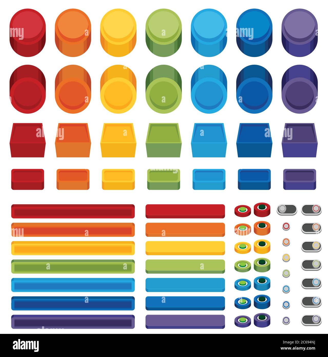 Rainbow flat hi-res stock photography and images - Alamy