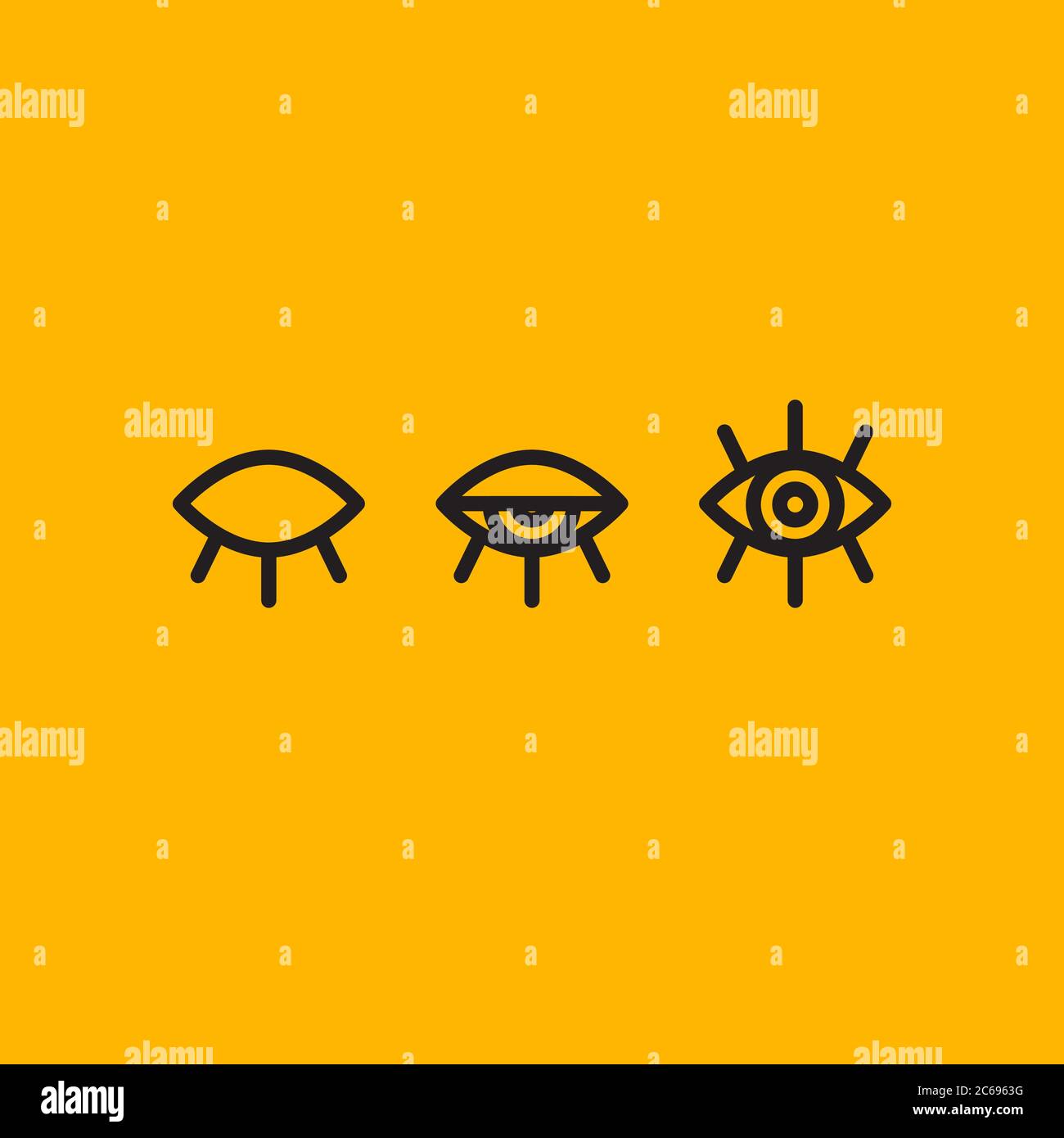 Eyes closed concept Stock Vector Images - Alamy