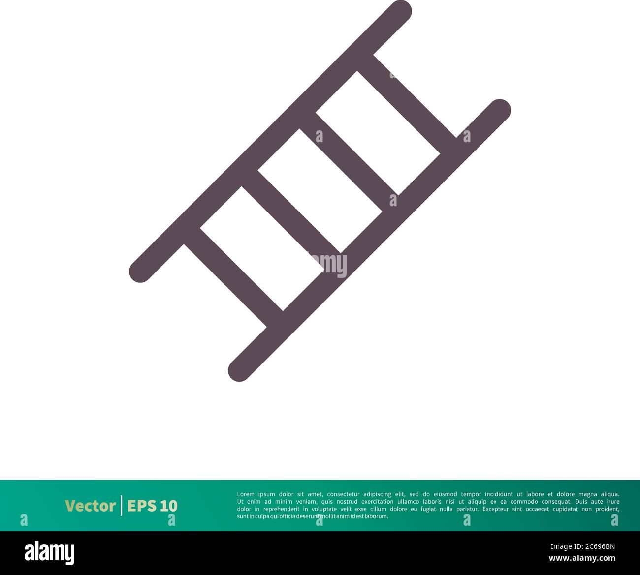 Ladder Icon Vector Logo Template Illustration Design. Editable Vector ...