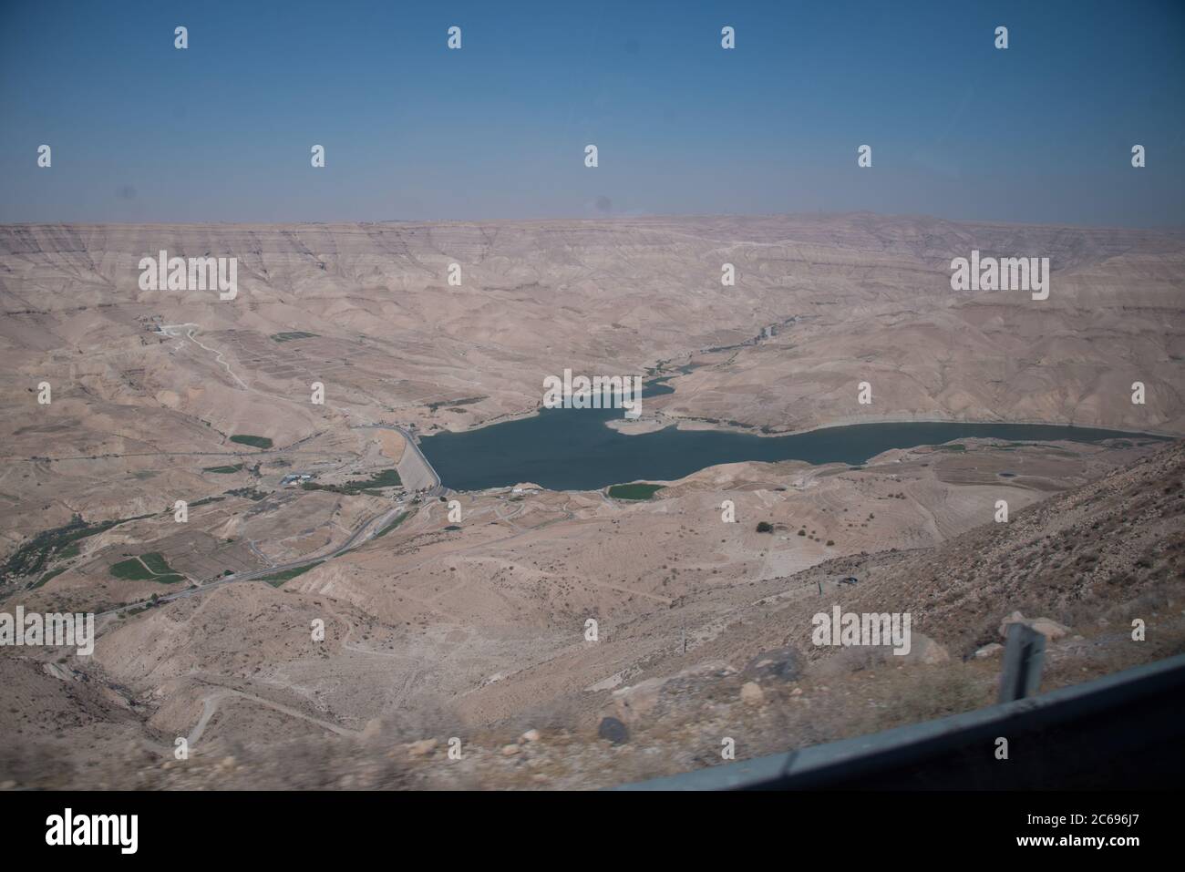 Landscape by the wadi mujib dam hi-res stock photography and images - Alamy