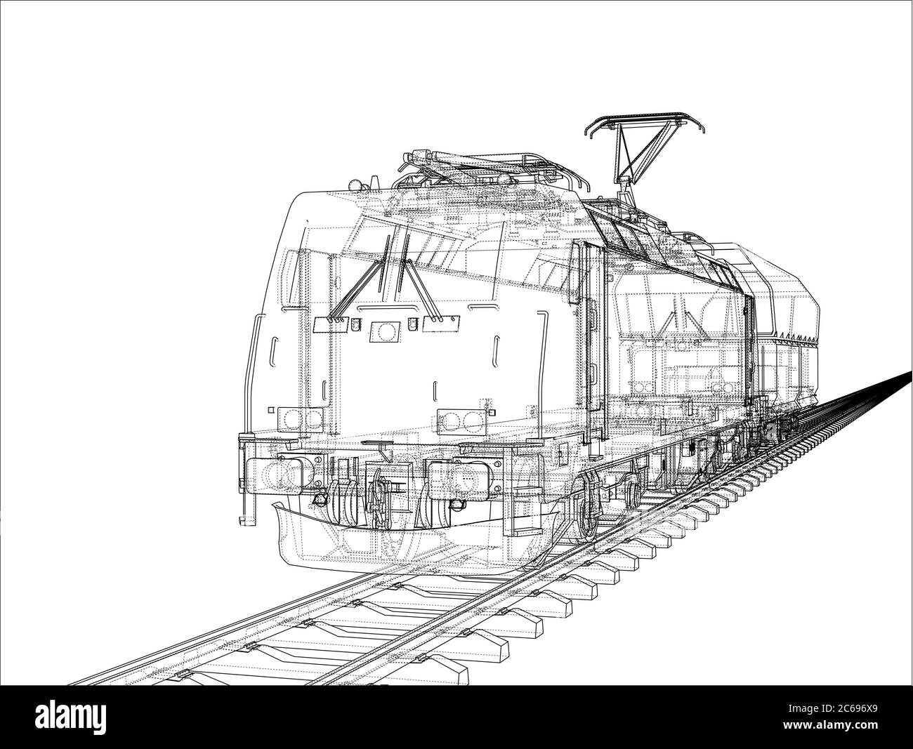 Modern train concept Stock Photo - Alamy