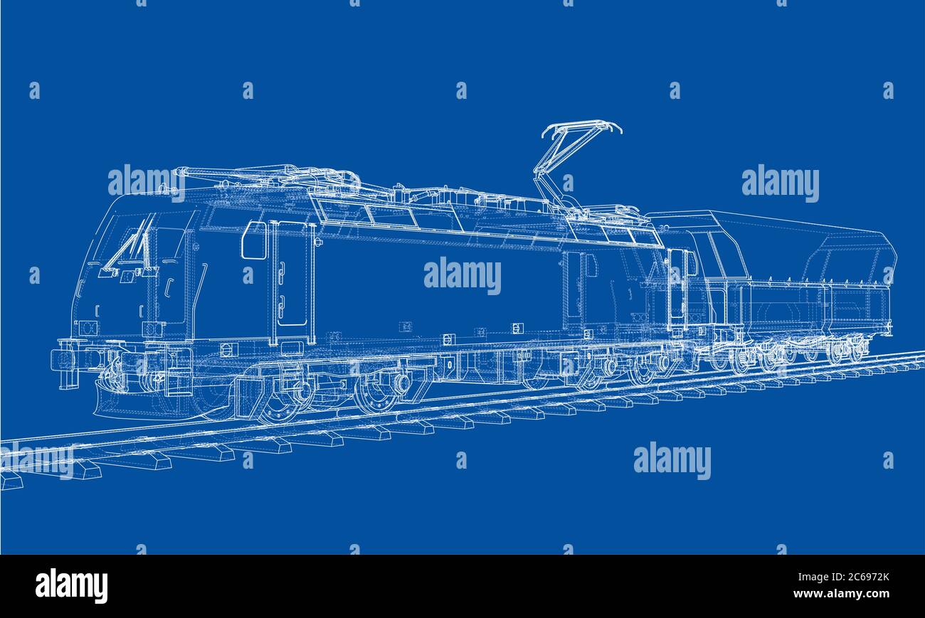 Modern train concept Stock Photo - Alamy