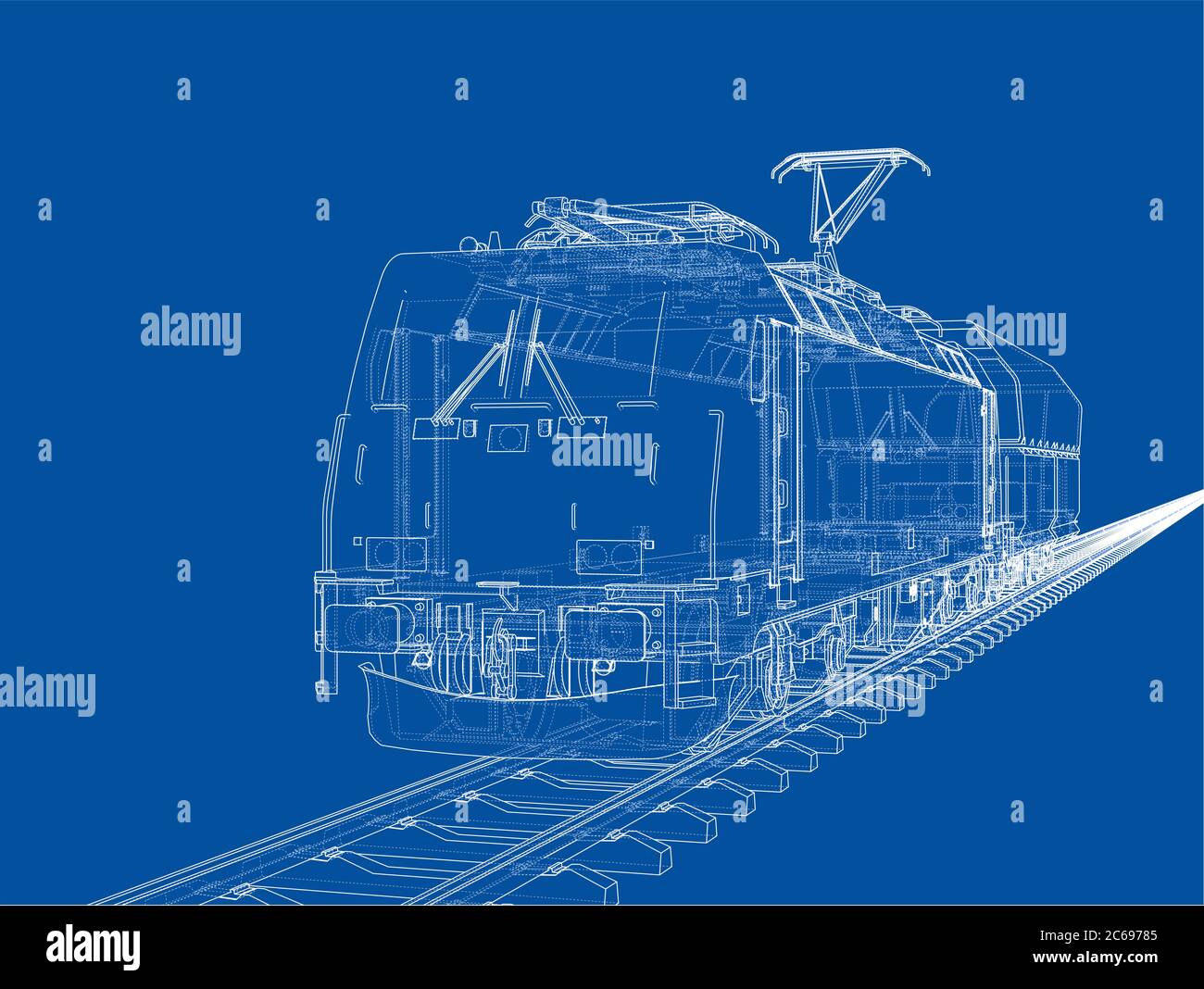 Modern train concept Stock Photo - Alamy