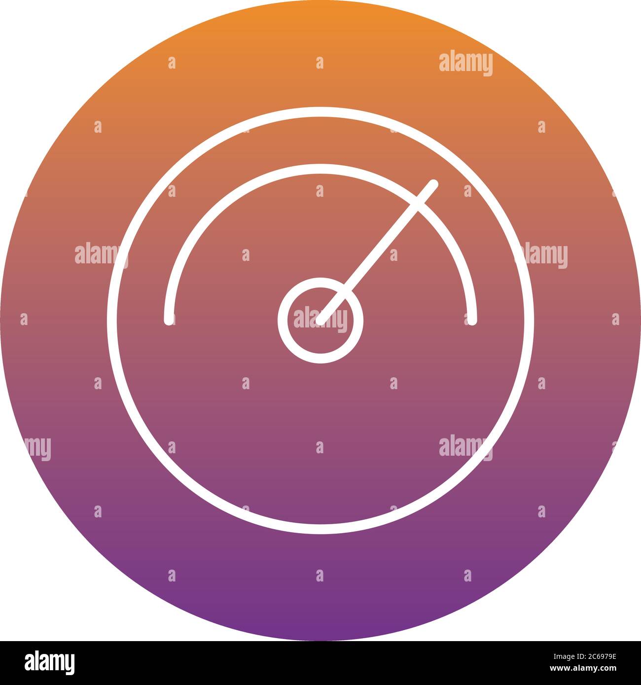 speed gauge block style icon vector illustration design Stock Vector ...