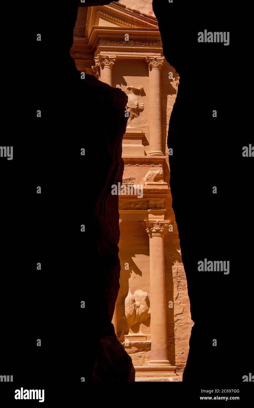 Asia, Middle East, Jordan, Petra, El Khasneh al Faroun Stock Photo - Alamy