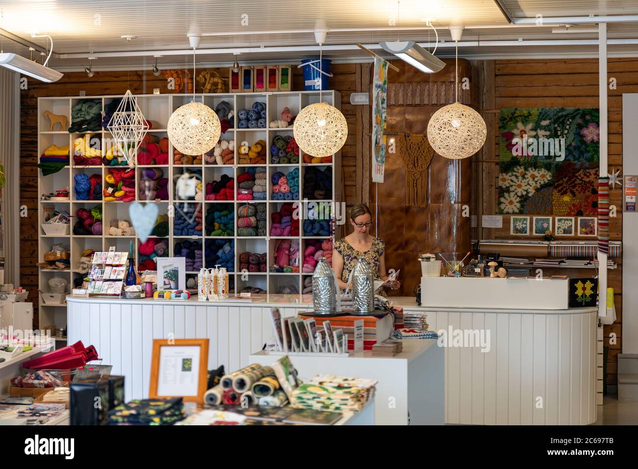 Taitokeskus craft and design shop in Orivesi, Finland Stock Photo - Alamy