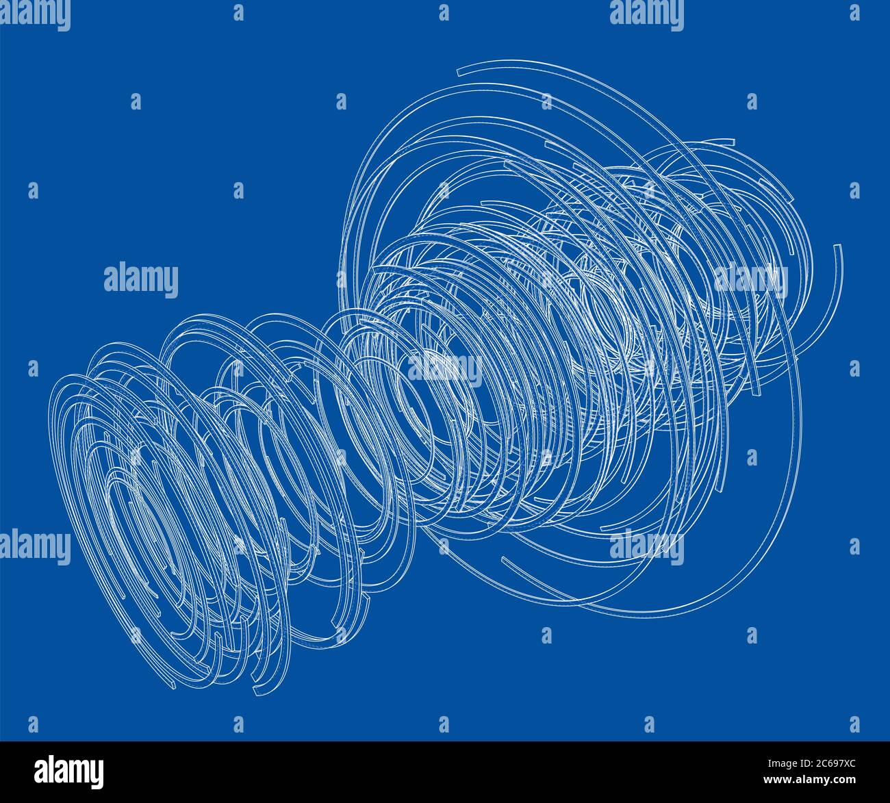 Abstract futuristic HUD object Stock Photo - Alamy