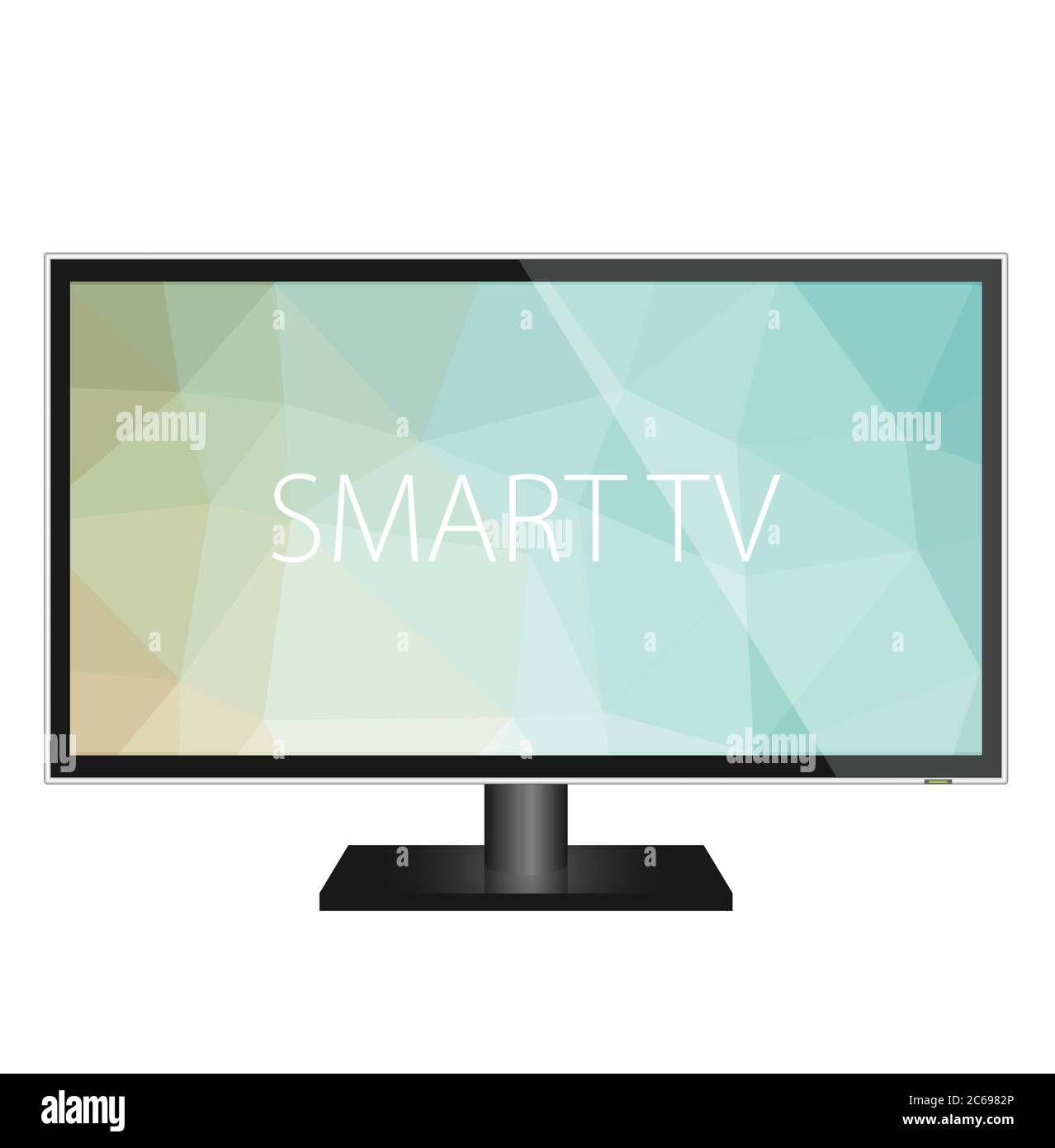 TV flat screen realistic vector illustration Stock Vector Image & Art ...