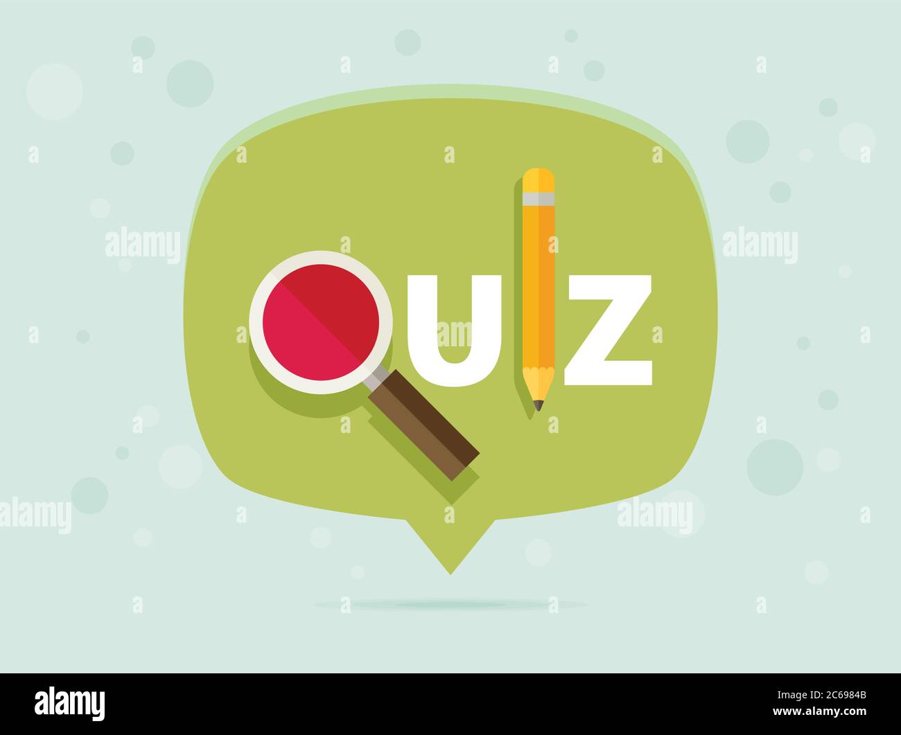 Quiz related concept vector illustration Stock Vector Image & Art - Alamy