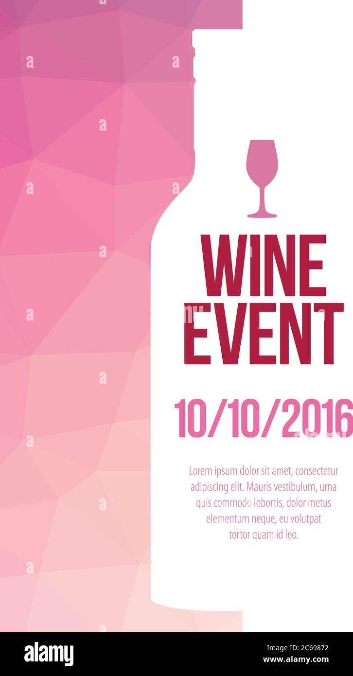 Design for wine event Stock Vector Image & Art - Alamy