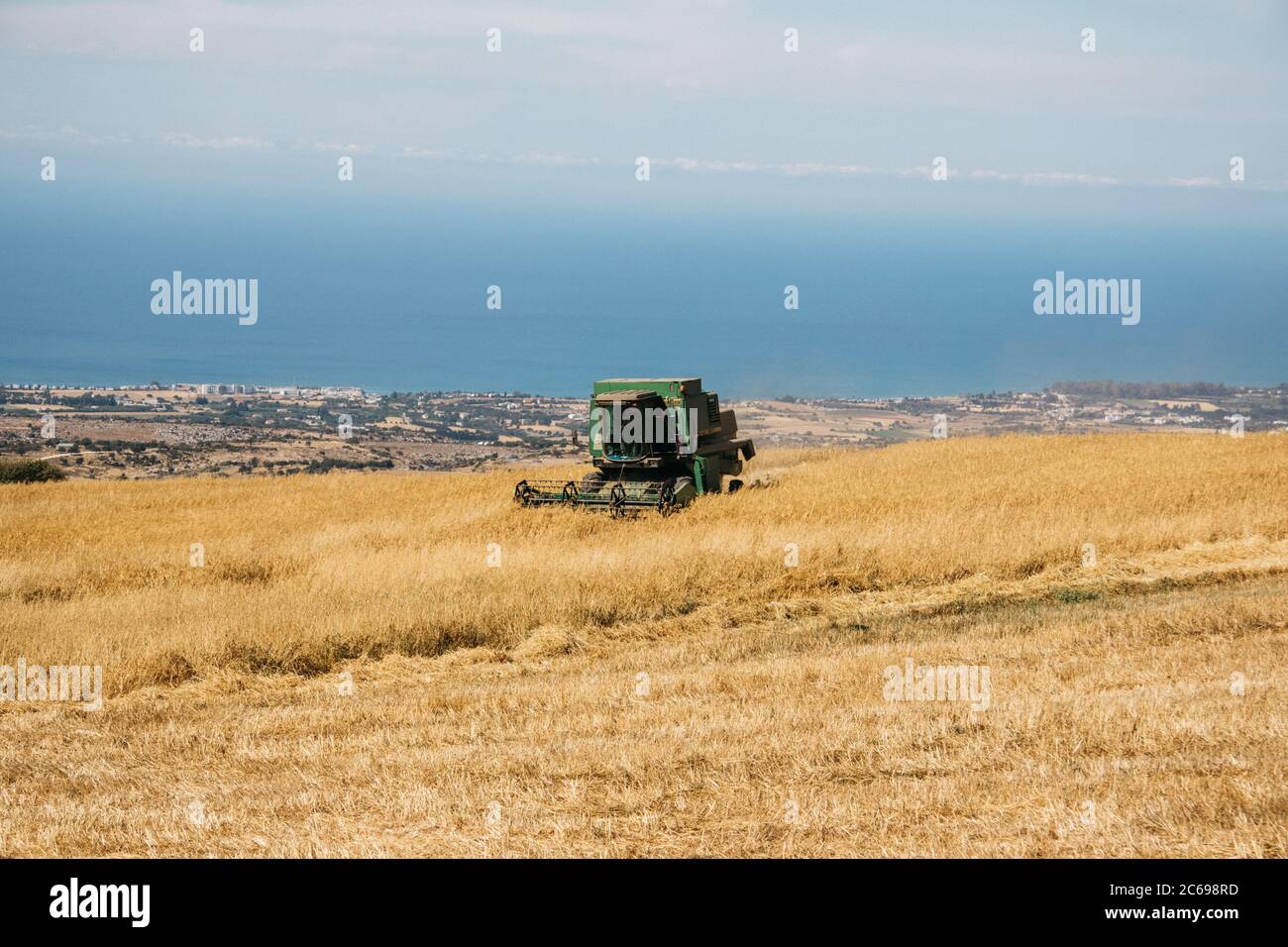 Harvest at Fasli, Paphos, Cyprus Stock Photo - Alamy