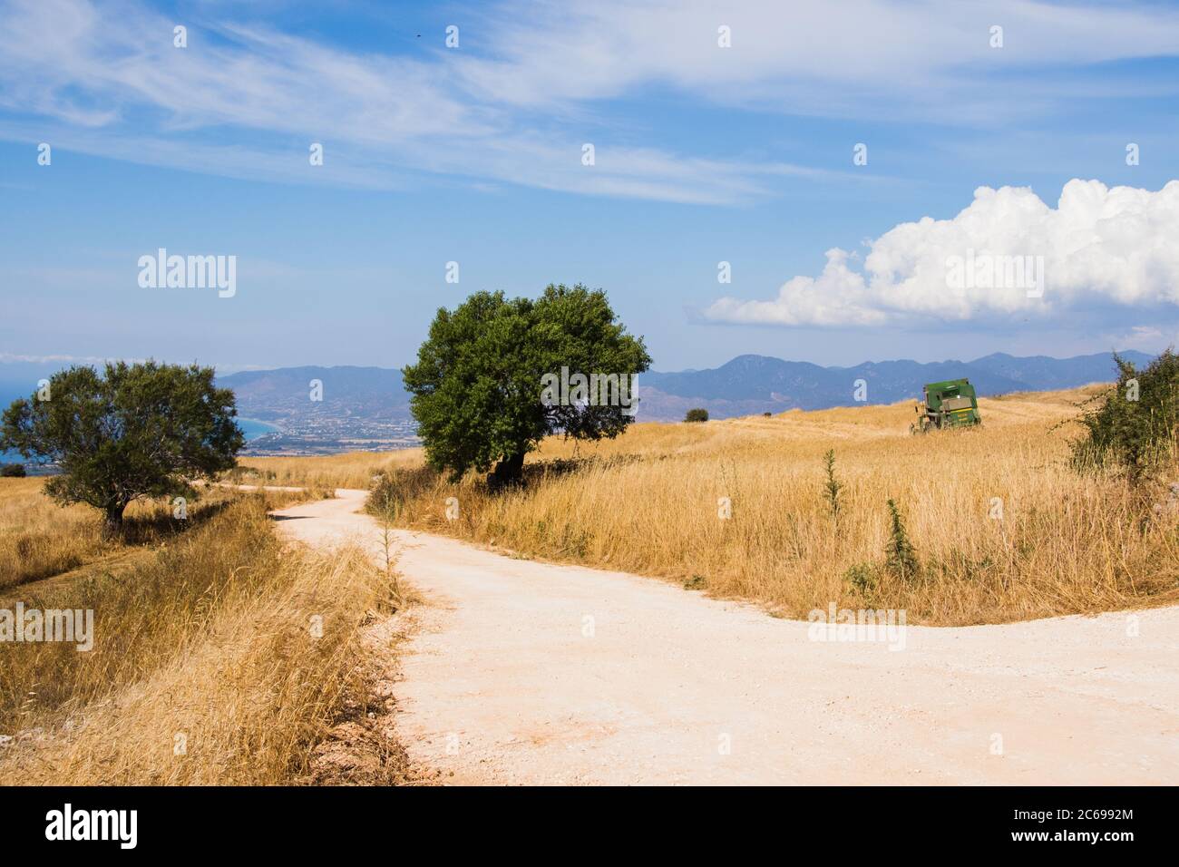 Harvest at Fasli, Paphos, Cyprus Stock Photo - Alamy