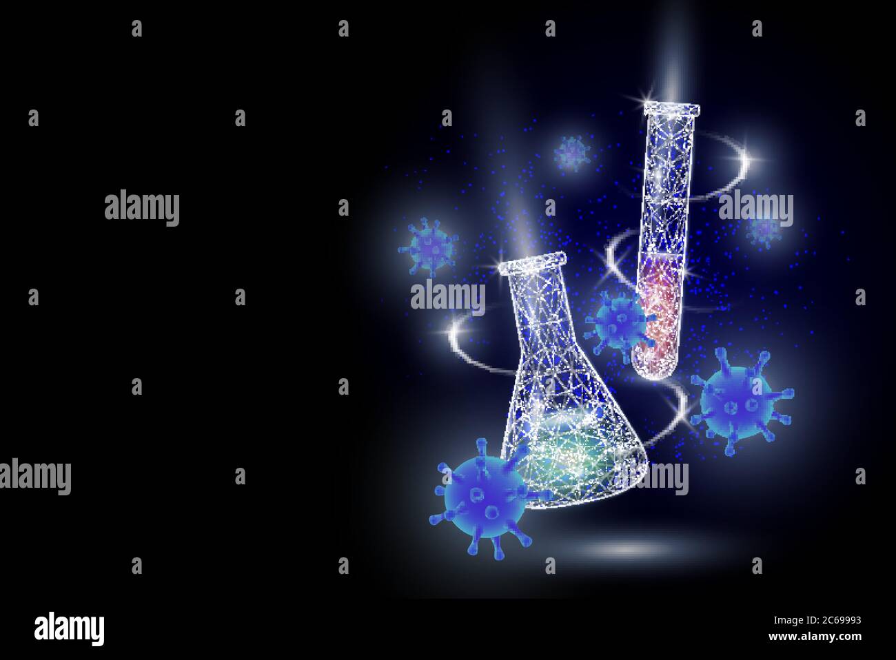 Pathogen research lab Stock Vector Images - Alamy