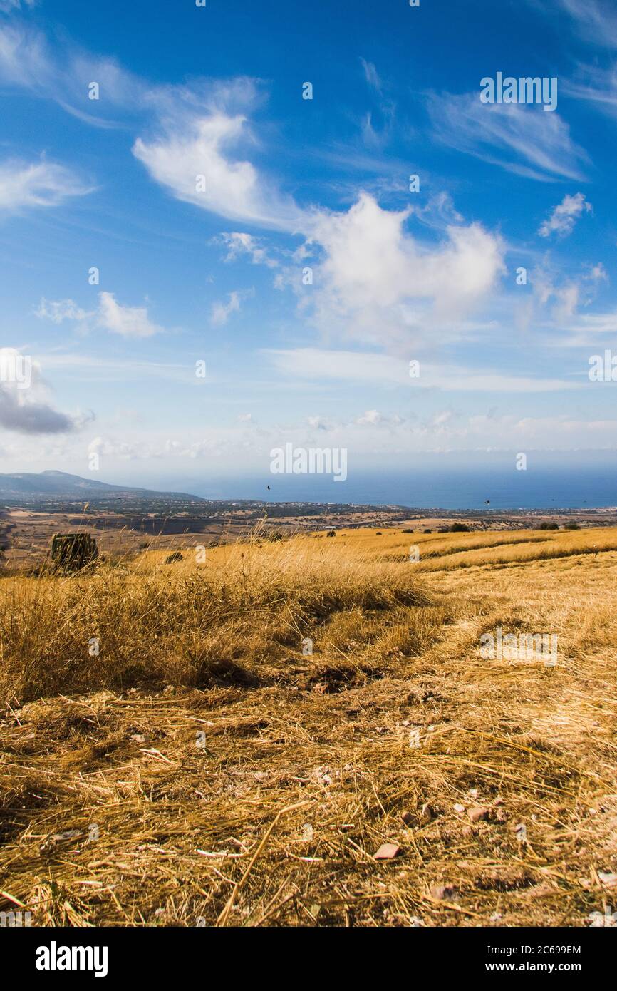 Harvest at Fasli, Paphos, Cyprus Stock Photo - Alamy