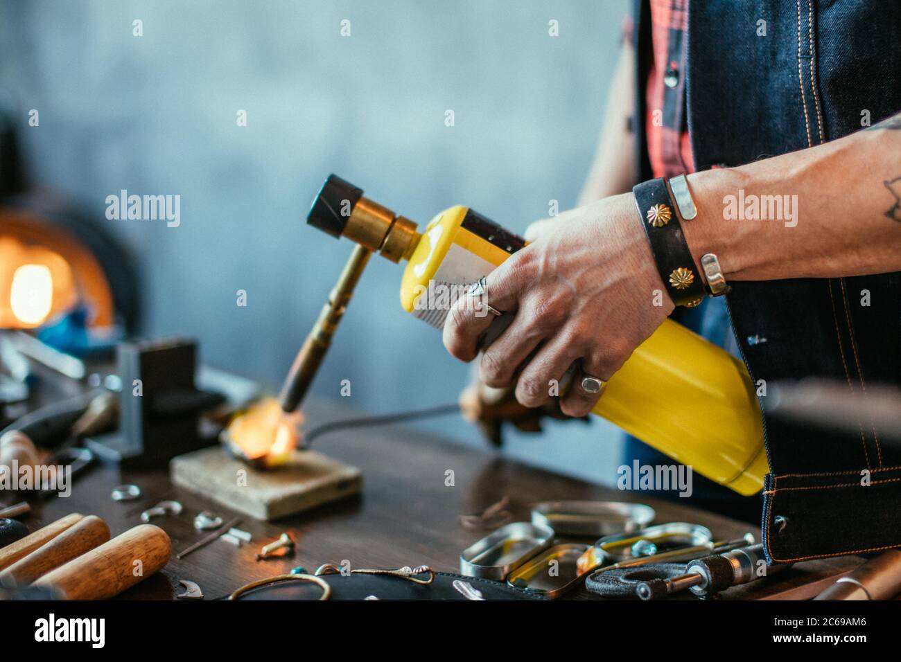 Man making jewellery hi-res stock photography and images - Alamy