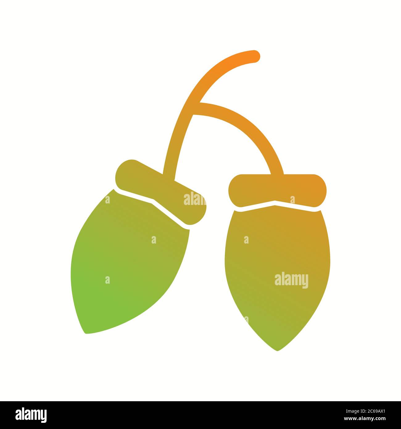 Unique Acorns Vector Glyph Icon Stock Vector Image & Art - Alamy