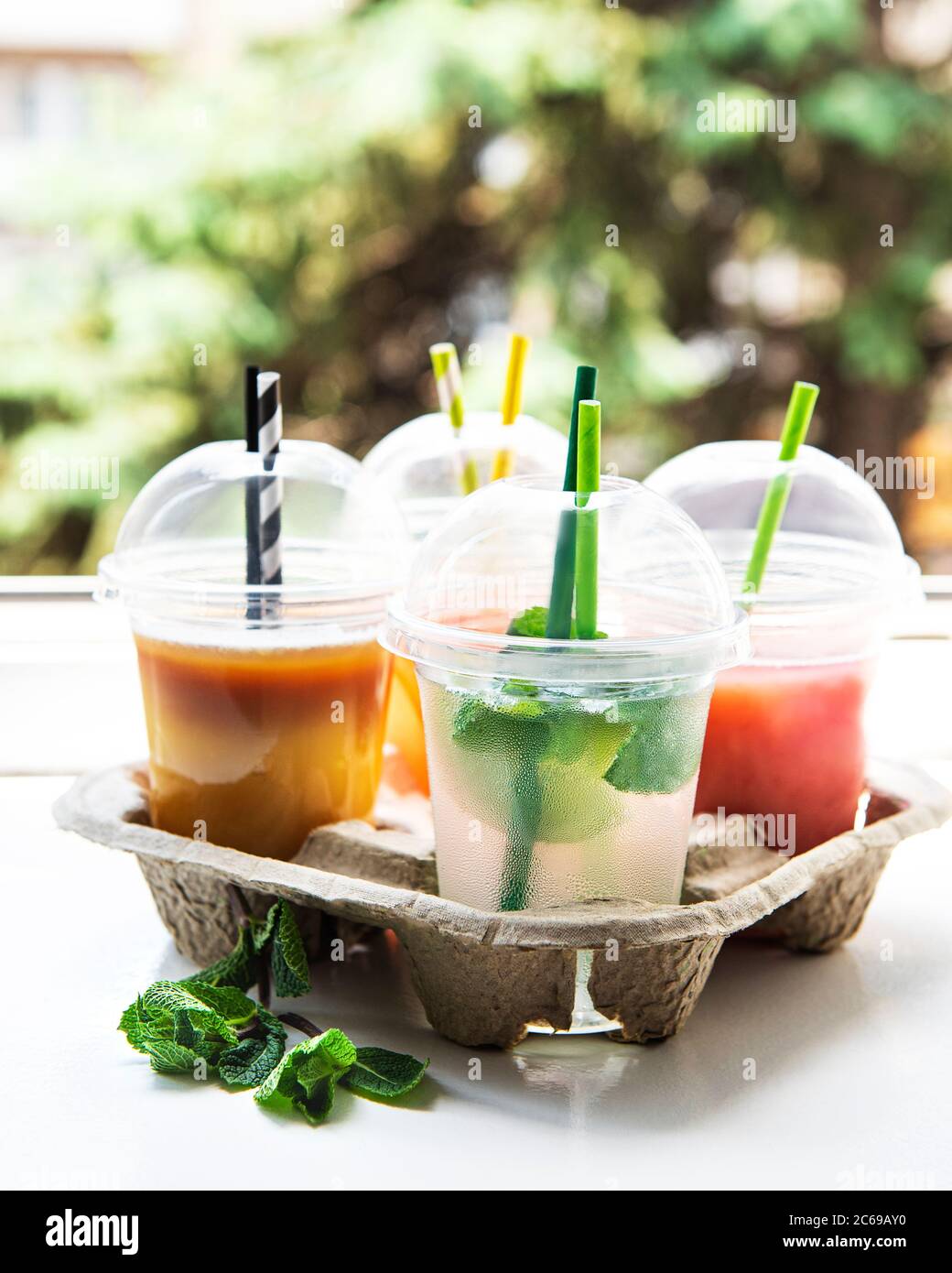 Various drinks isolated fruit hi-res stock photography and images - Alamy