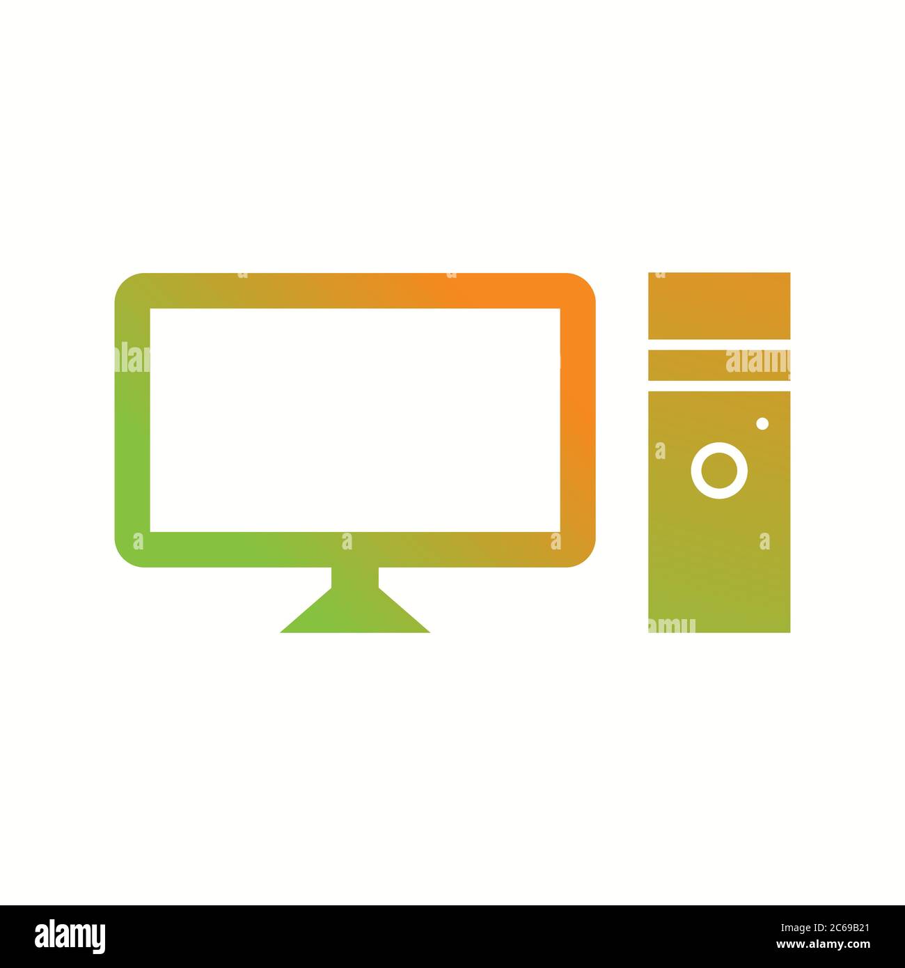 Unique Computer Glyph Vector Icon Stock Vector Image & Art - Alamy
