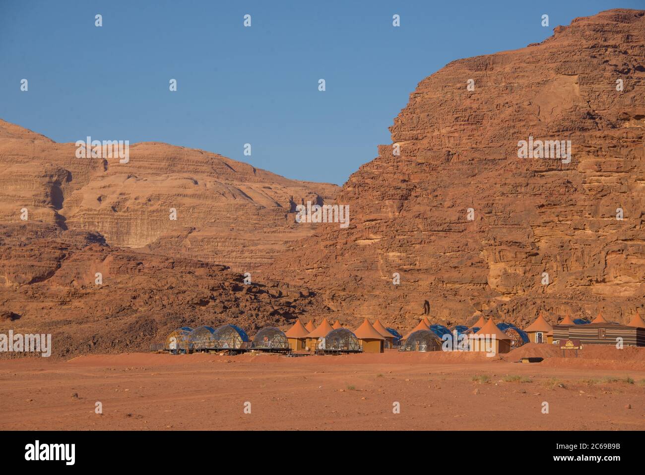 Asia, Middle East, Jordan, Wadi Rum, Memories Aicha Camp Stock Photo ...