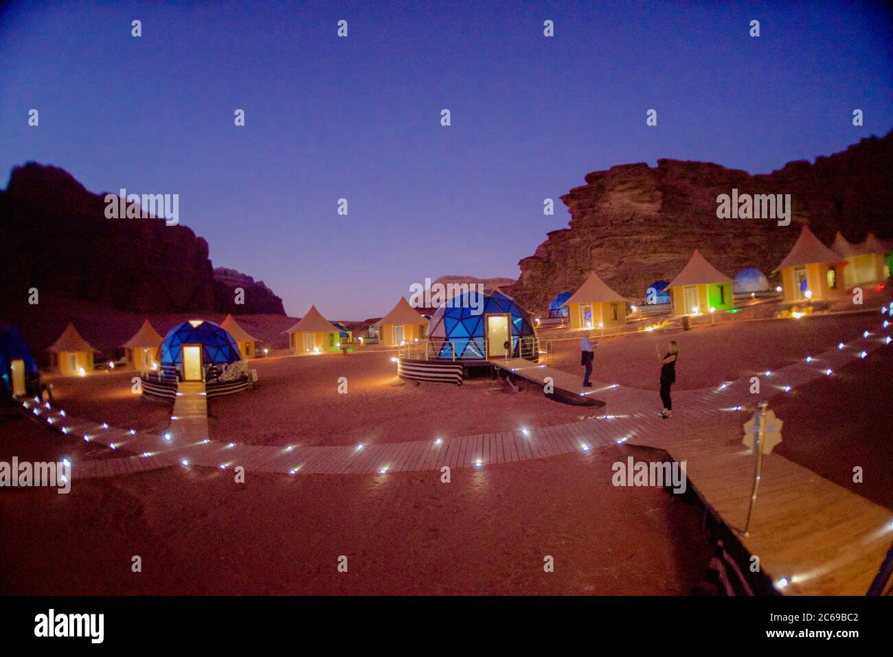 Asia, Middle East, Jordan, Wadi Rum, Memories Aicha Camp Stock Photo ...