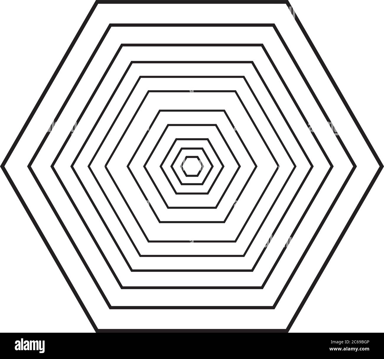 hexagon figure geometric work art icon vector illustration design Stock ...