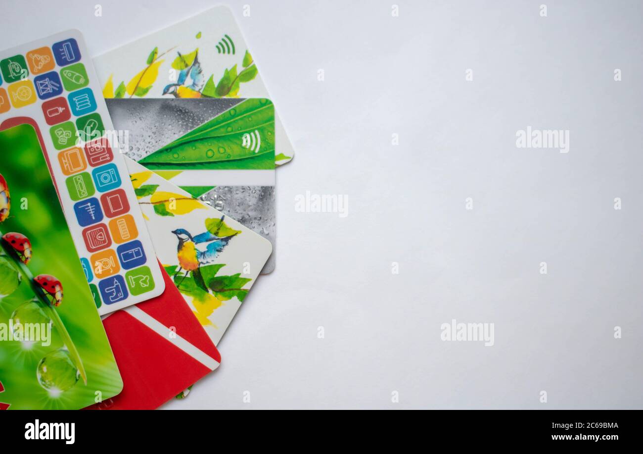 White glossy credit card hi-res stock photography and images - Alamy