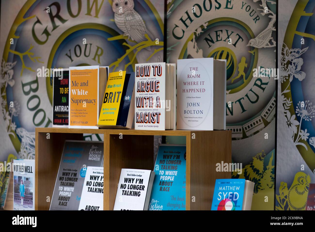 Waterstones book shop window display inspired by the BLM Black Lives ...