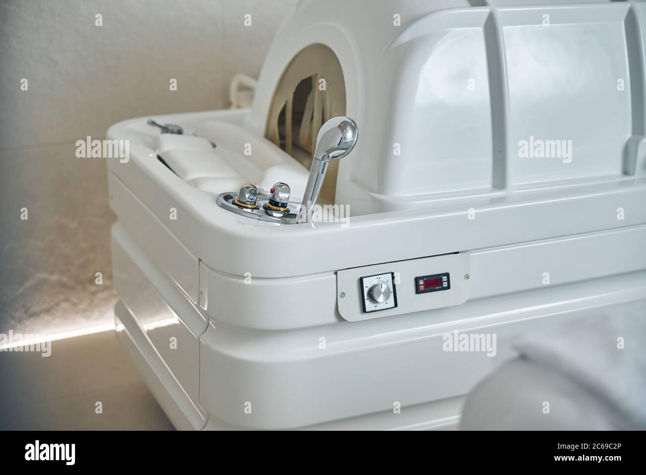 Modern multifunctional spa capsule in beauty salon Stock Photo - Alamy
