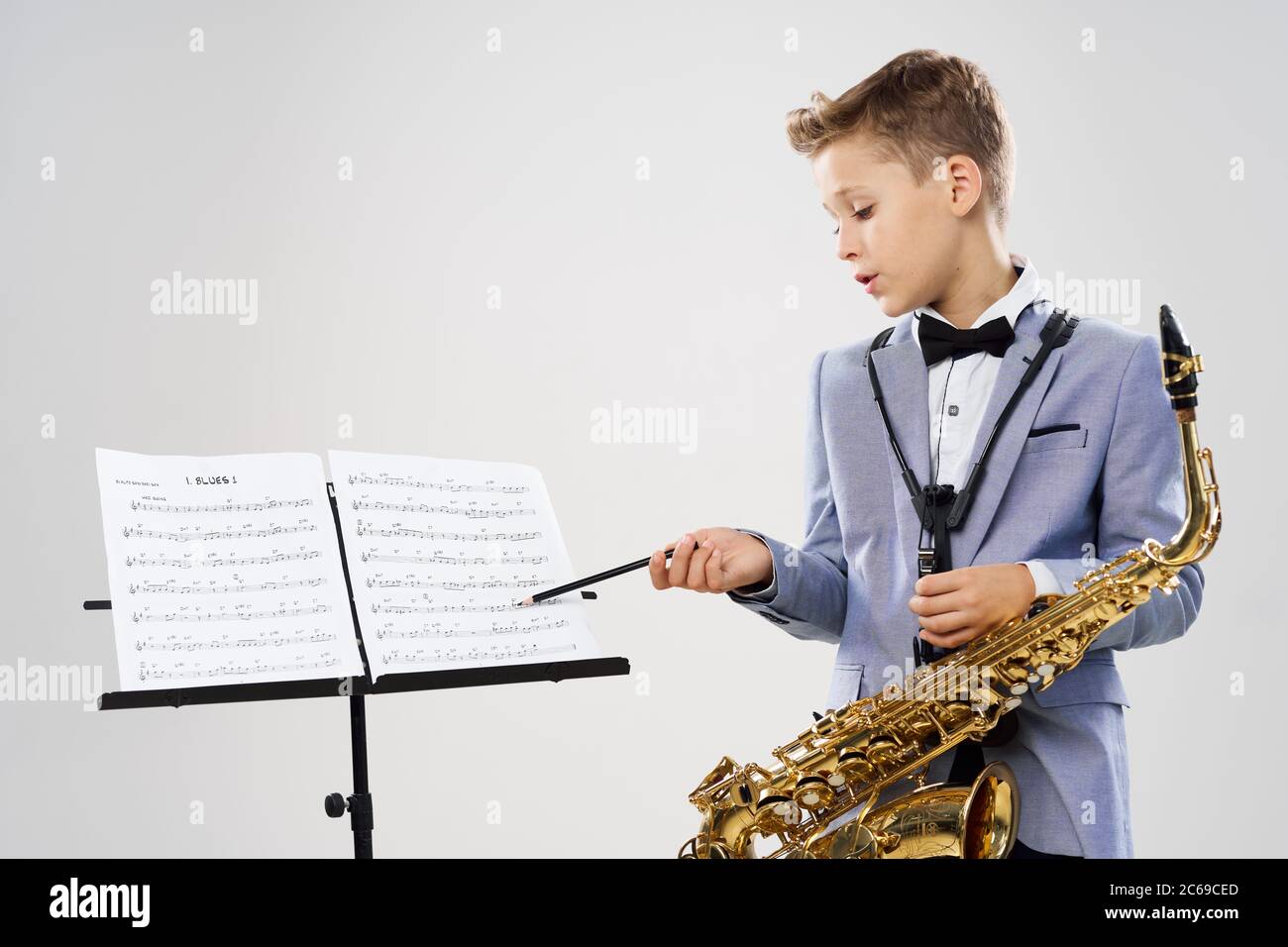 Old saxophone notes musical instrument hi-res stock photography and ...