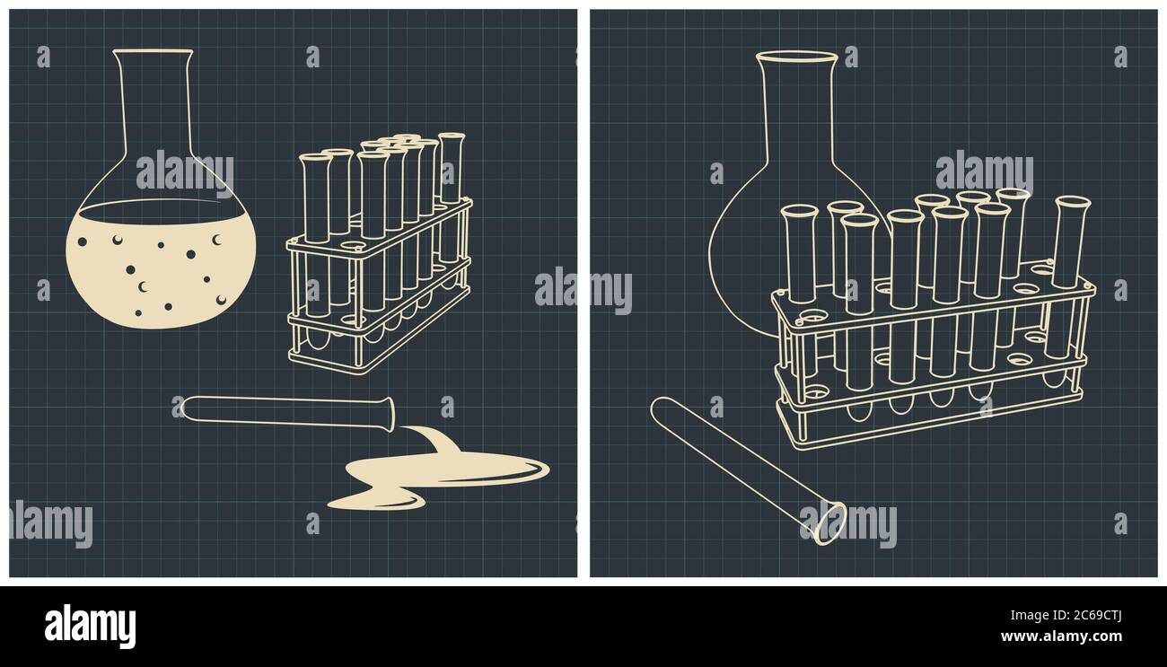 Experiment tools vector vectors Cut Out Stock Images & Pictures - Alamy