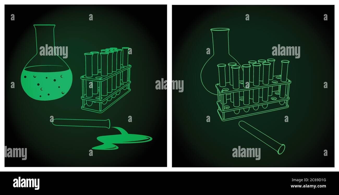Experiment tools vector vectors hi-res stock photography and images - Alamy