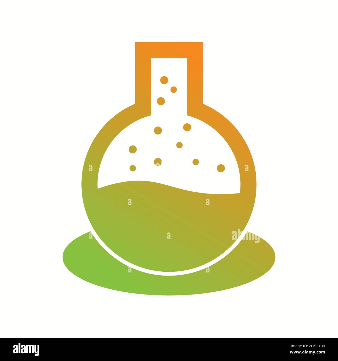 Unique Bubbles From Experiment Vector Glyph Icon Stock Vector Image ...