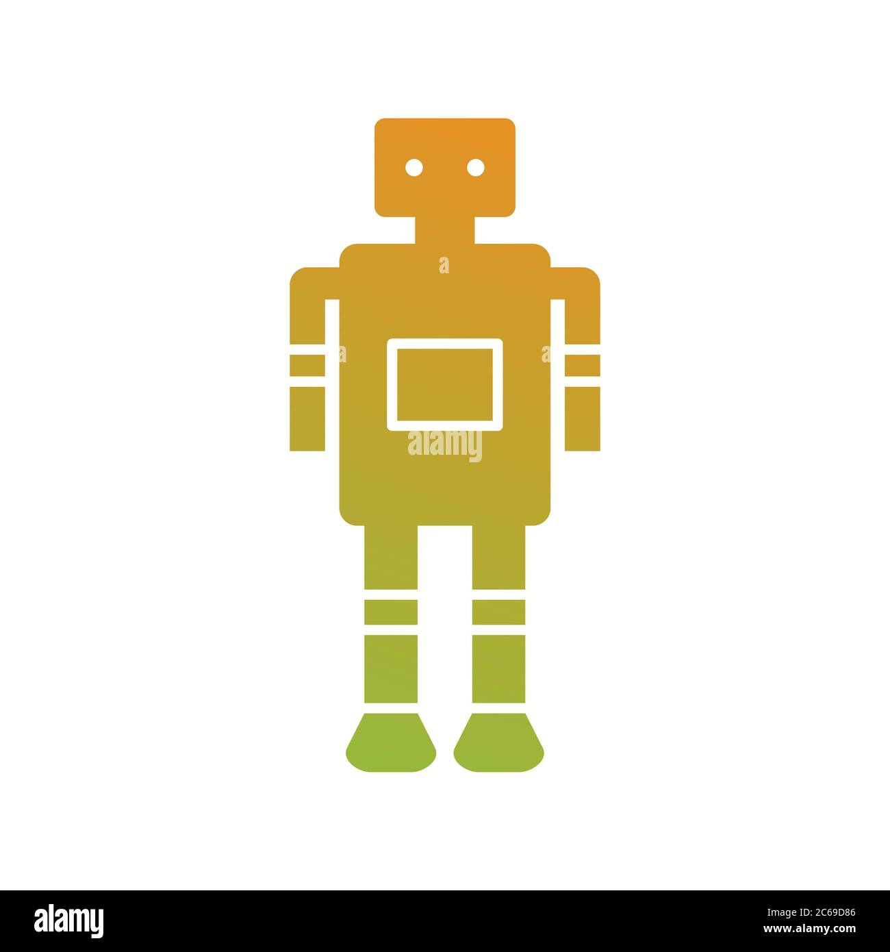 Robot glyph Stock Vector Images - Alamy