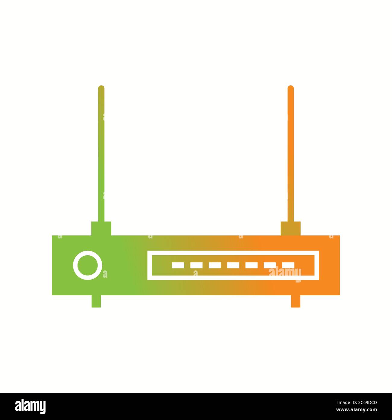 Unique Wifi Router Vector Glyph Icon Stock Vector Image & Art - Alamy