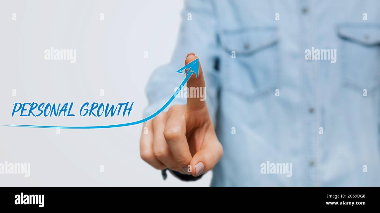 Unrecognizable Woman Drawing Arrow Upward Over White Background ...