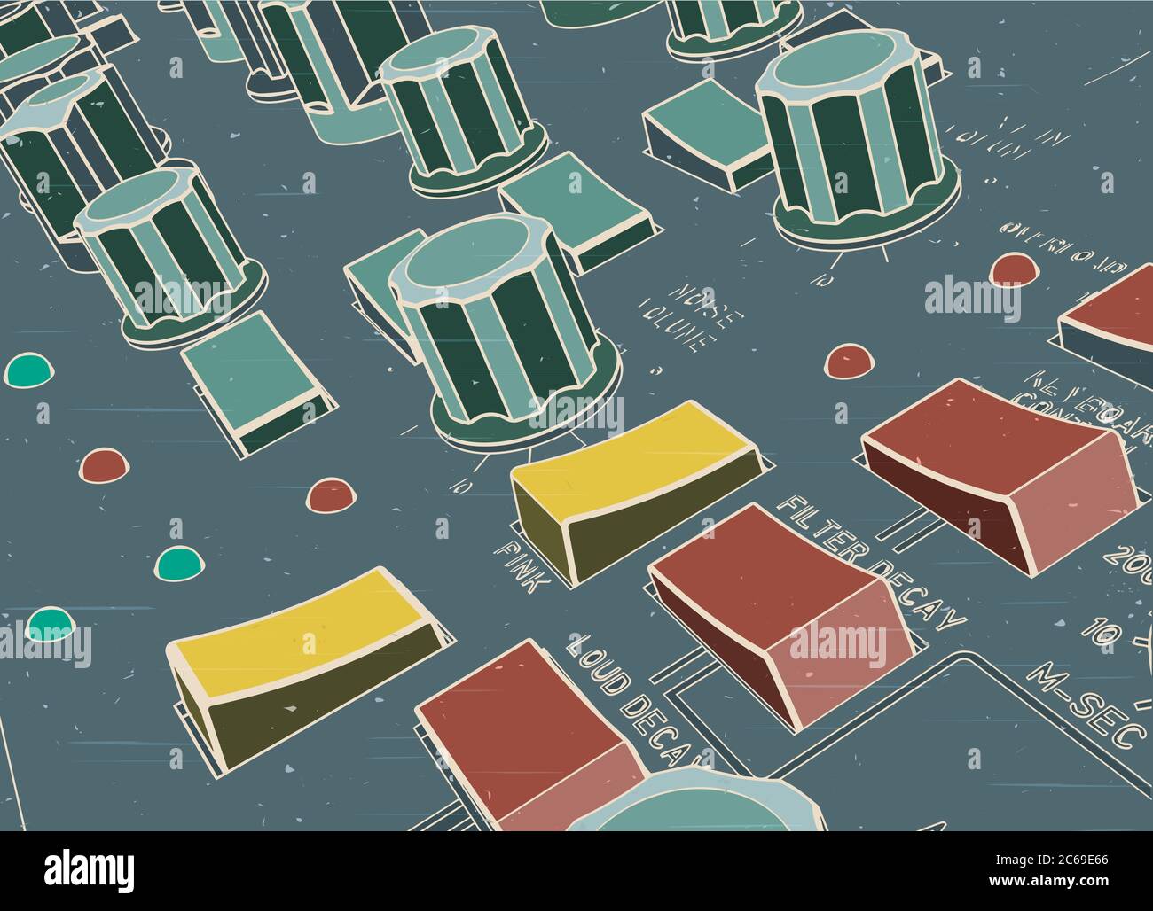 Old light switch in factory Stock Vector Images - Alamy