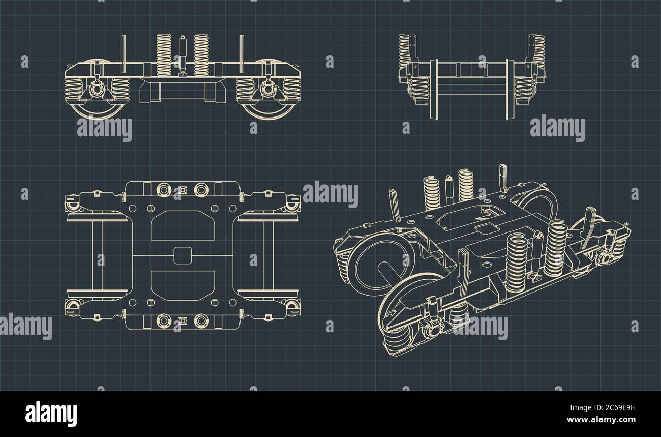 Railroad freight car blueprint hi-res stock photography and images - Alamy