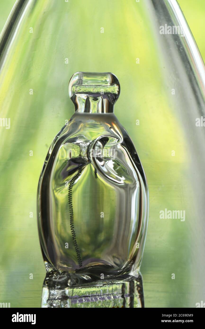 Broken filament in a lamp bulb.Somerset.UK Stock Photo - Alamy